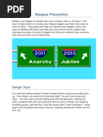 Avoiding Relapse Triggers During Holidays CBT Worksheets | PDF