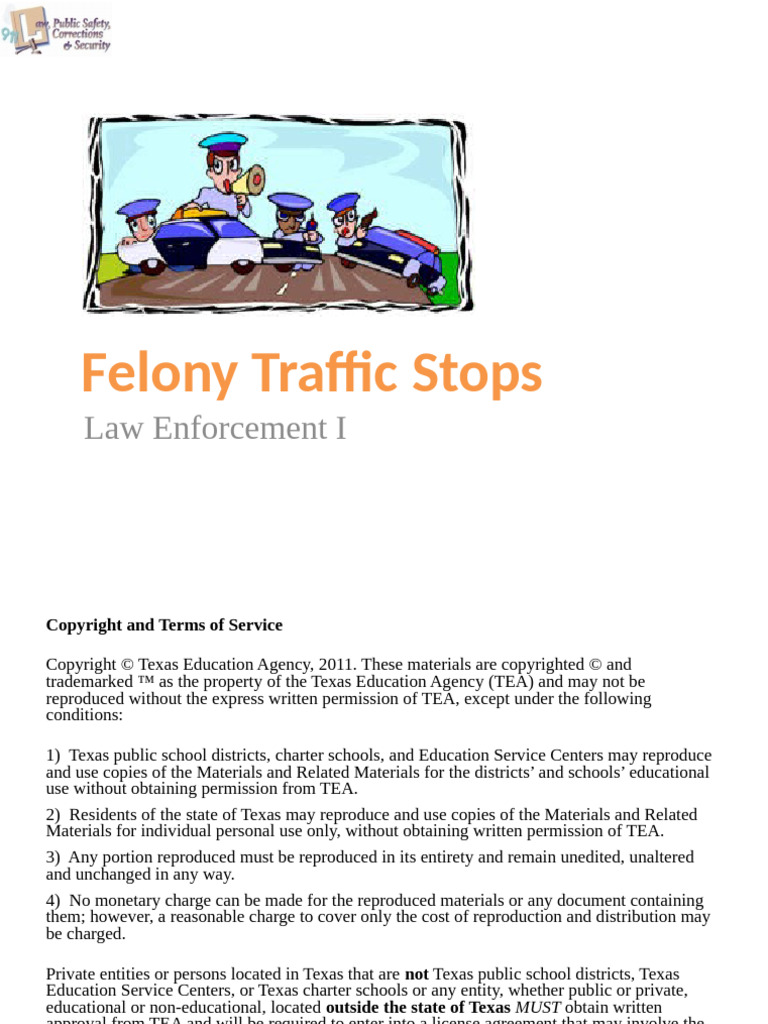 12.02 Le1 Felony Traffic Stops | PDF | Traffic Stop | Copyright