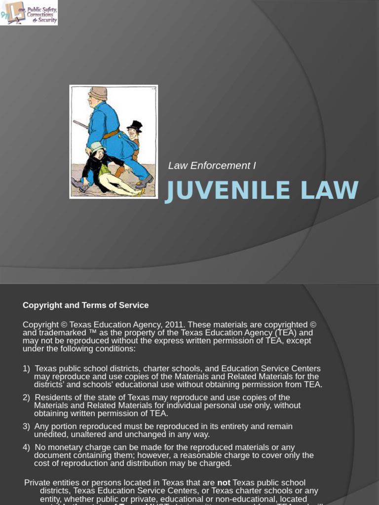 9.01 Le1 Juvenile Law | PDF | Arrest | Juvenile Delinquency