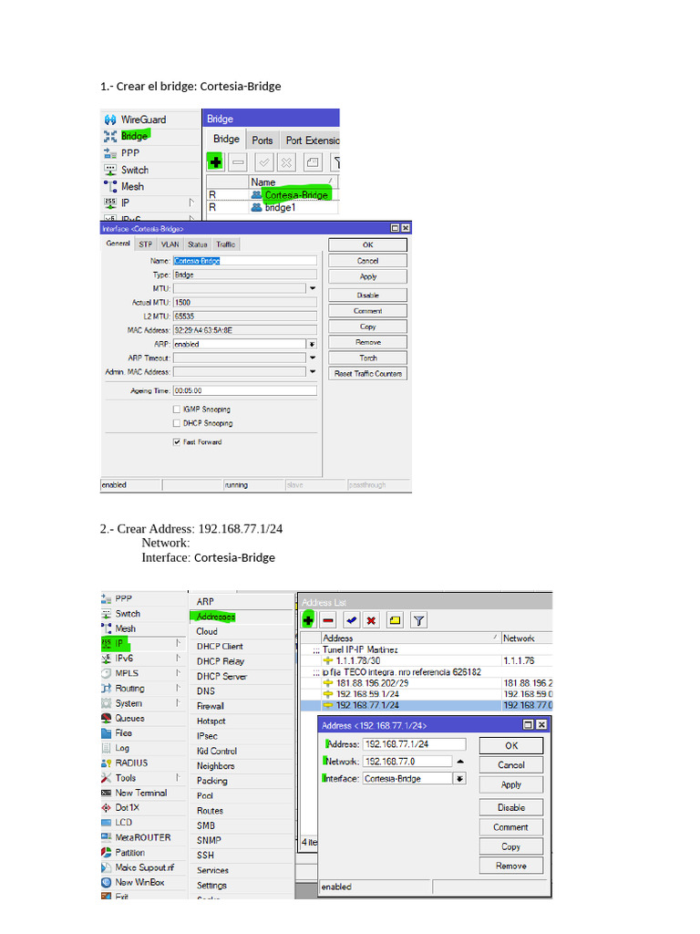 Config WiFi Mikrotik | PDF