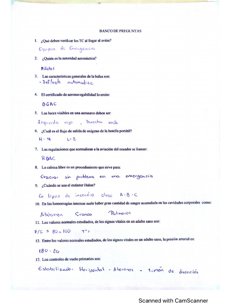 Banco de Preguntas | PDF