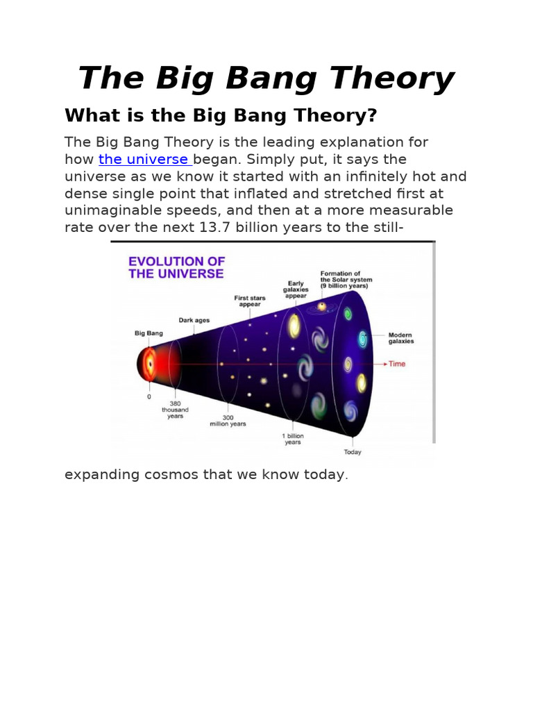 The Big Bang Theory | PDF