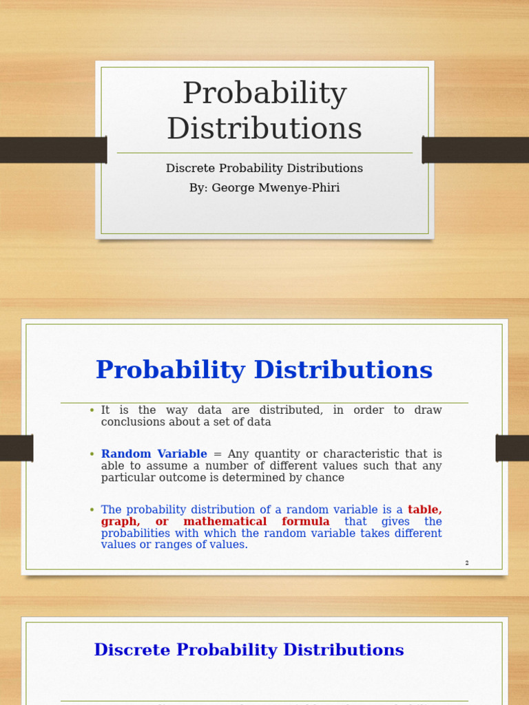 Business Math and Statistics - Probability Distributions | PDF ...