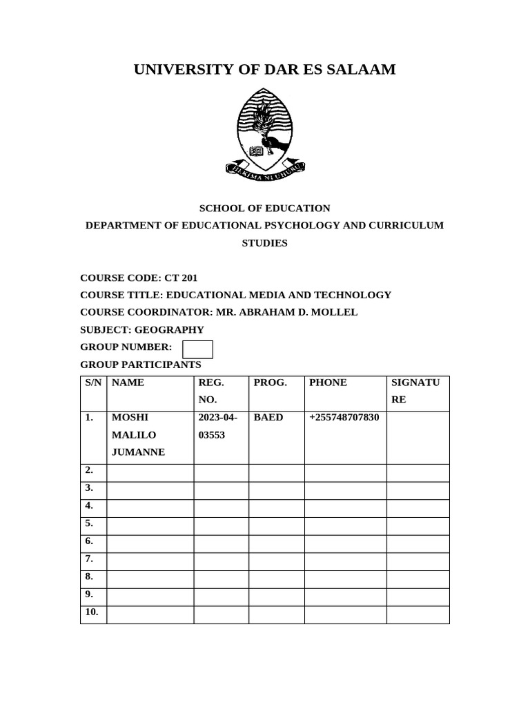 Group Template | PDF
