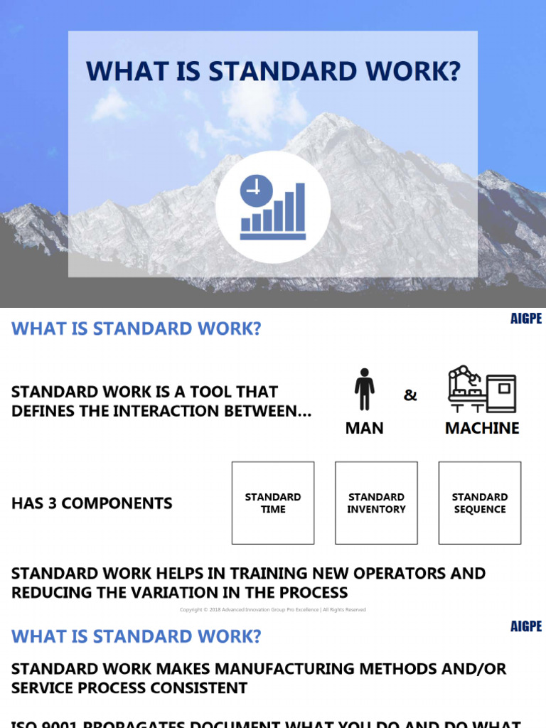 What is Standard Work | PDF