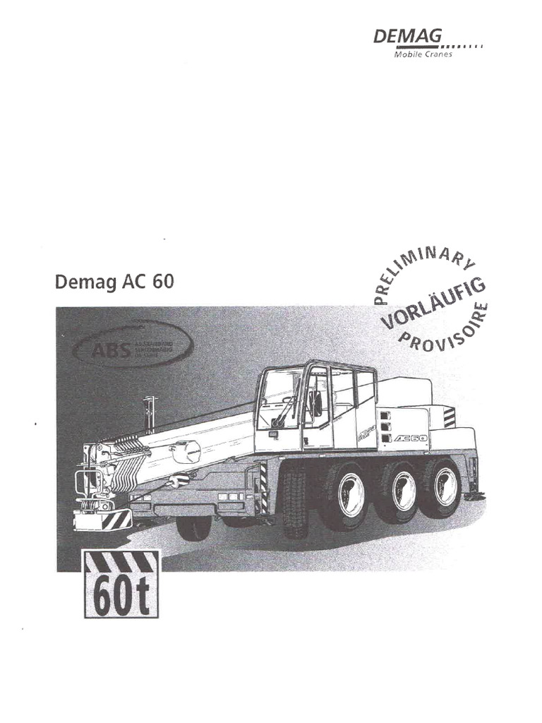 60 Tn - Demag Ac60 | PDF