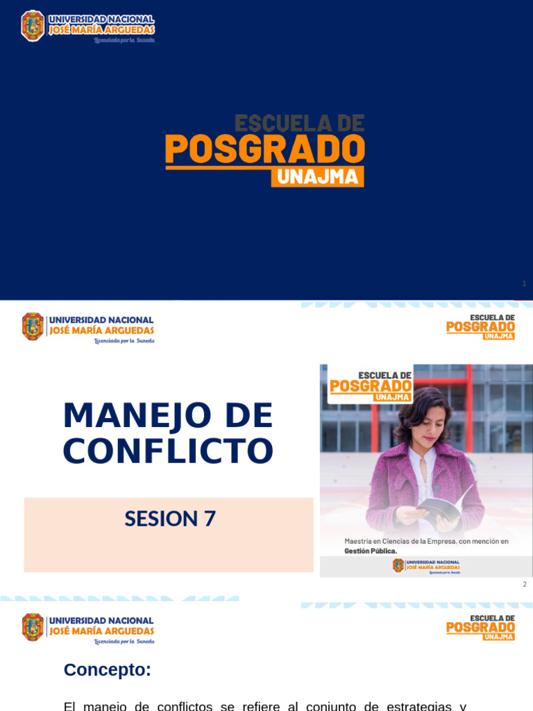Sesion 7 Manejo de Conflictos | PDF | Conflicto (proceso) | Negociación