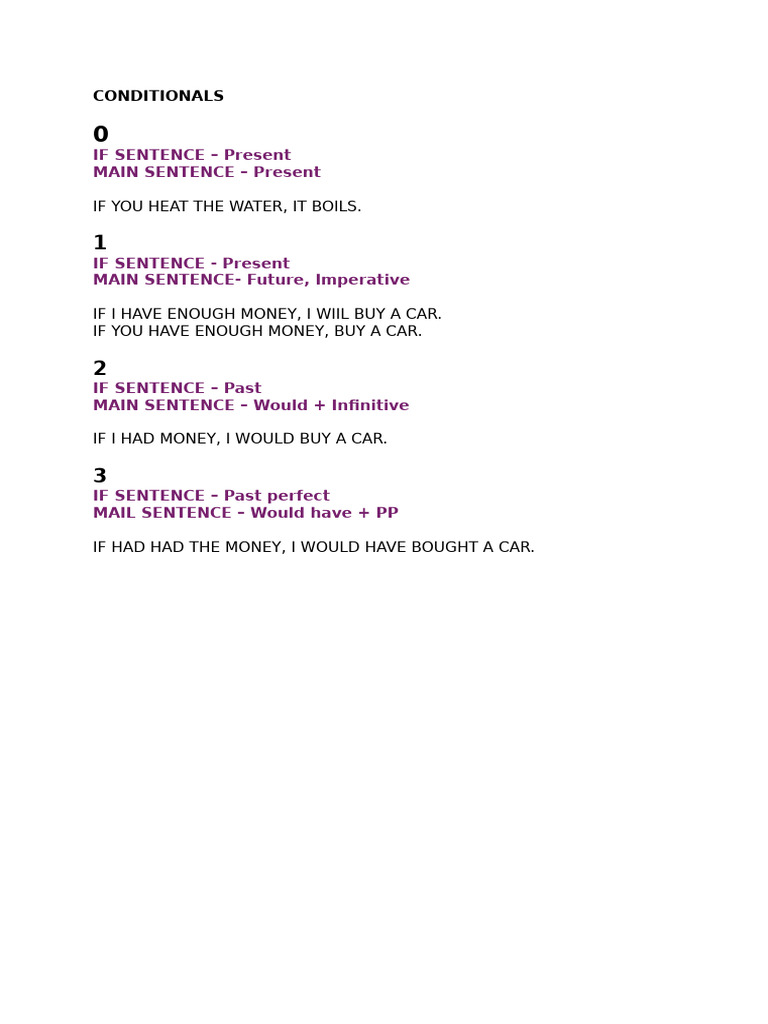 Conditionals | PDF