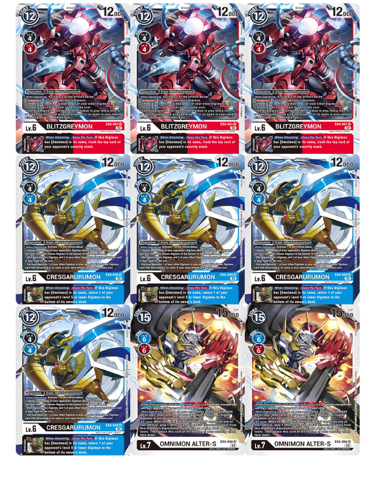 Digimon Card Encyclopedia Proxy 1699626961430 | PDF