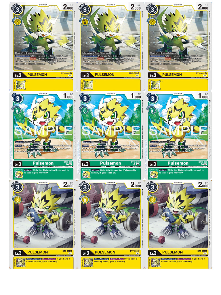 Digimon Card Encyclopedia Proxy 1713968999146 | PDF