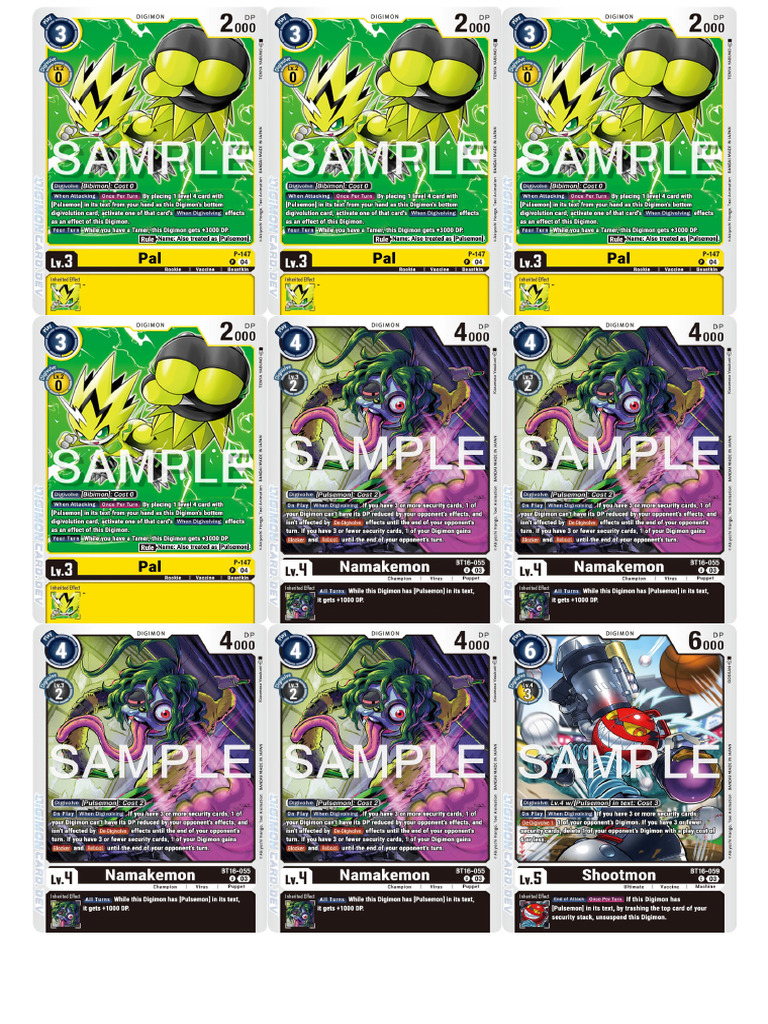 Digimon Card Encyclopedia Proxy 1717597991894 | PDF