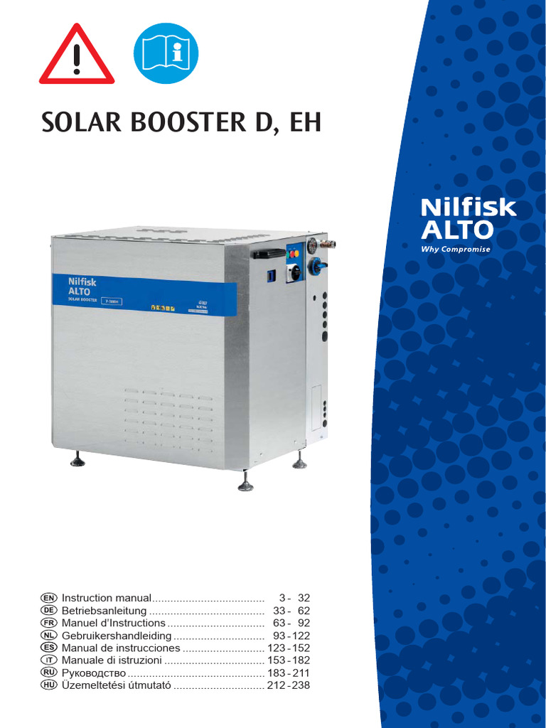 NILFISK ALTO - SOLAR BOOSTER - D - EH - en | PDF | Water Heating ...