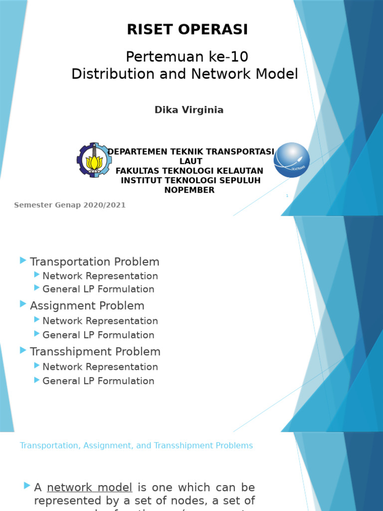 Distribution and Network Problem (Transportation, Assignment and Transhipment) | PDF | Linear ...