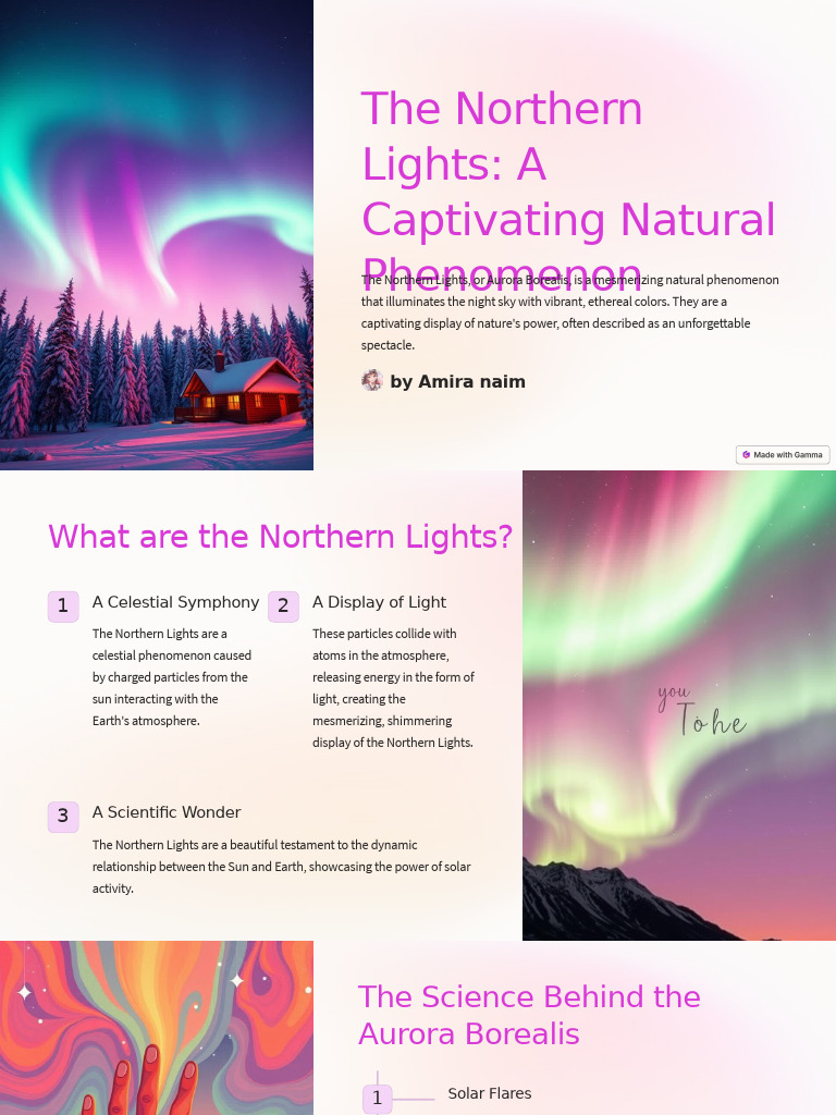 Northern Lights: Science & Viewing Tips | PDF | Aurora | Earth's ...