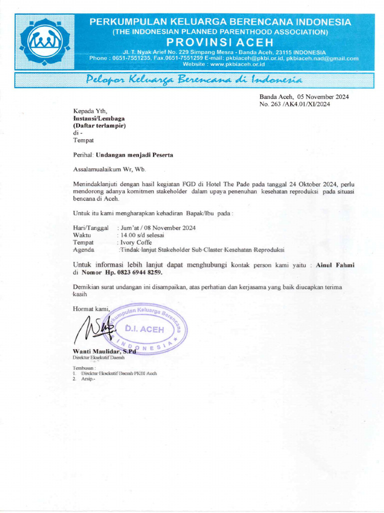 Revisi Surat FGD | PDF