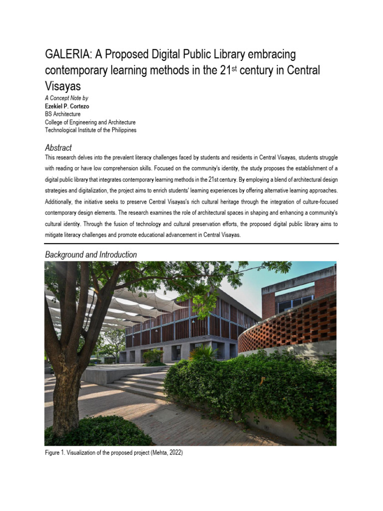 AR491_CONCEPT NOTE_ | PDF | Literacy | Libraries