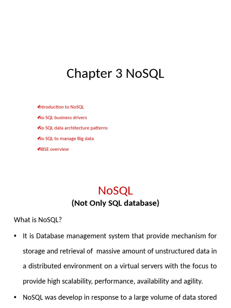Unit 3 NoSQL | PDF | No Sql | Databases Unit 3 NoSQL | PDF | No Sql | Databases