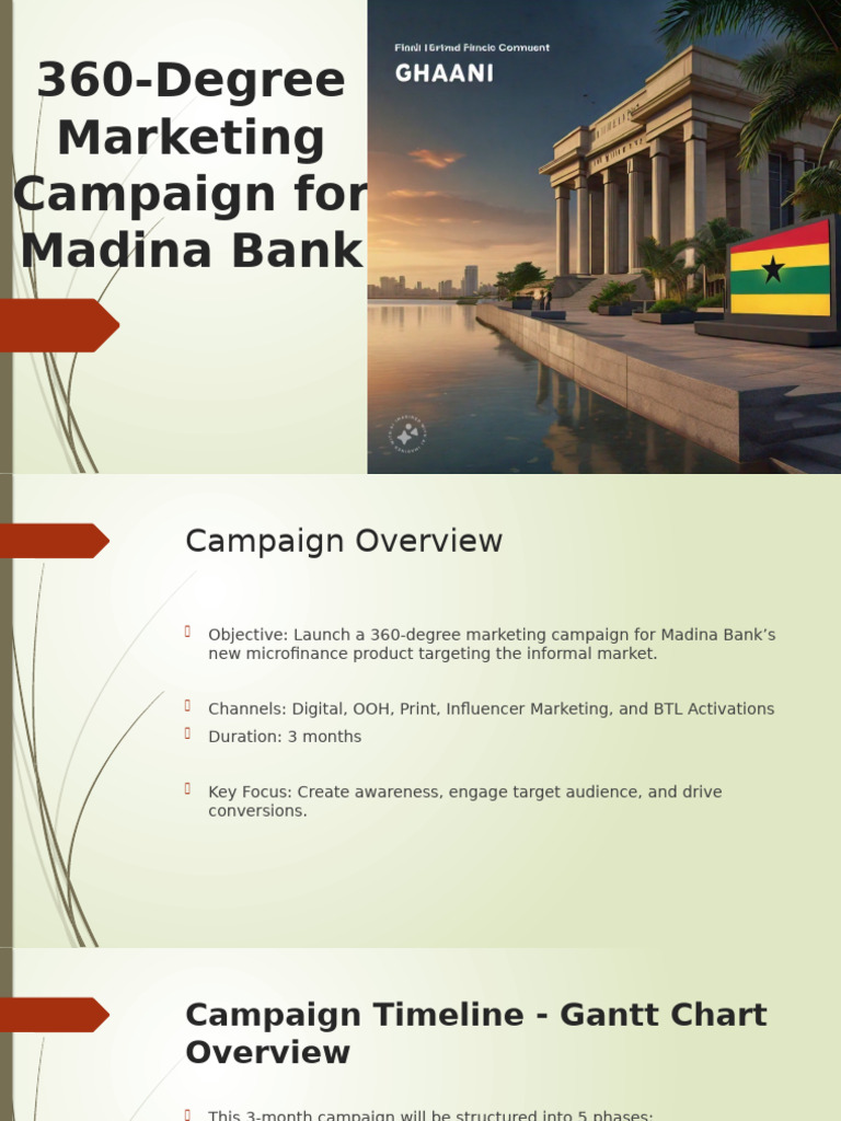 360 Degree Marketing Campaign Plan Madina Bank | PDF | Brand | Market ...