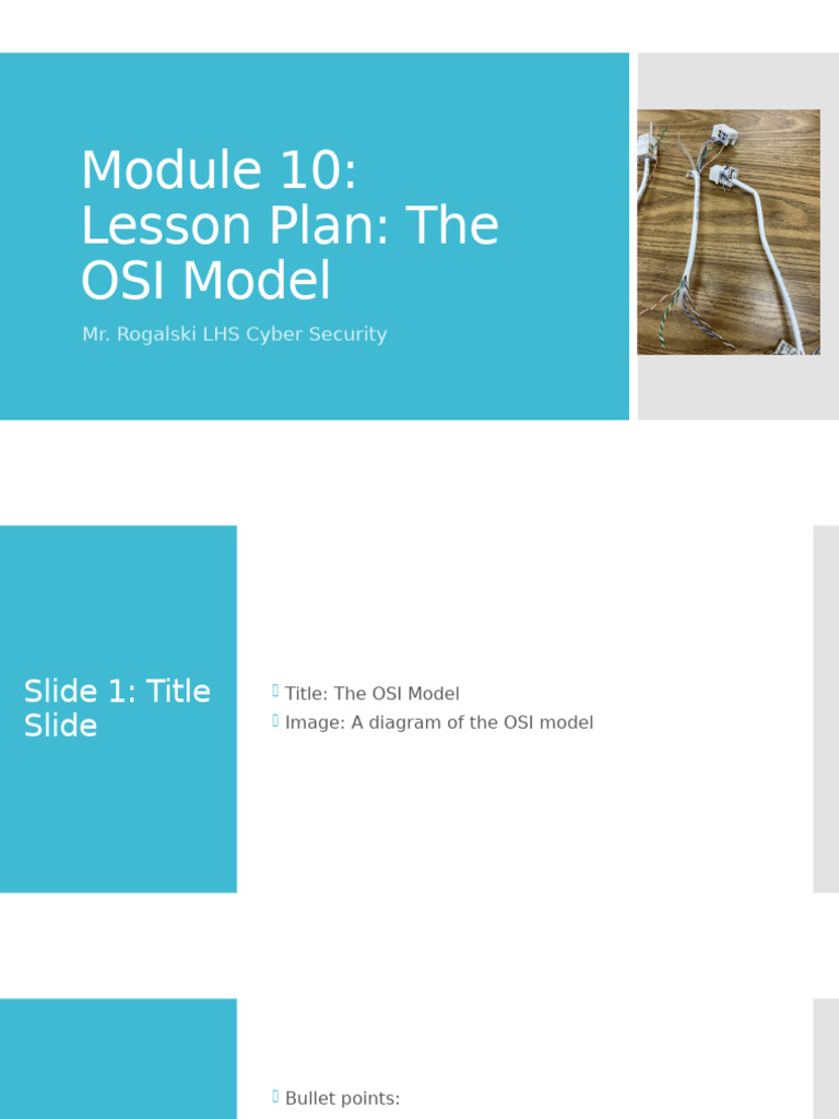 OSI Model Lesson Plan & Quiz | PDF | Osi Model | Computer Network