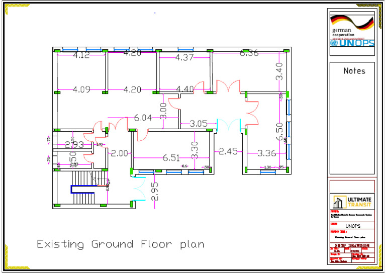 Existing Ground Floor Plan - DWG 29-+06-2027-Model | PDF