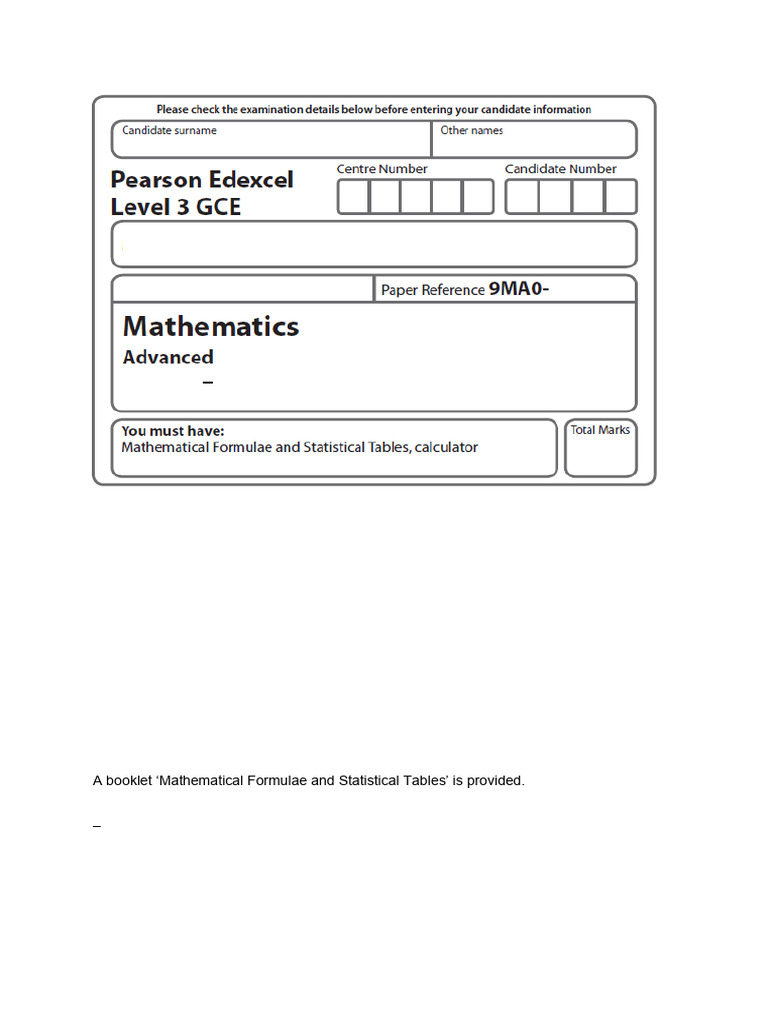 0s1 9MA0 32 Mechanics Mock Set 1 Word | PDF | Force | Mechanics