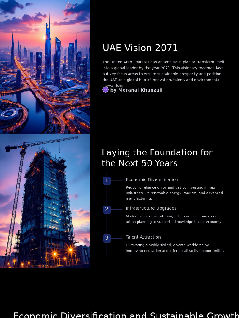 UAE-Vision-2071 | PDF | Sustainability | United Arab Emirates