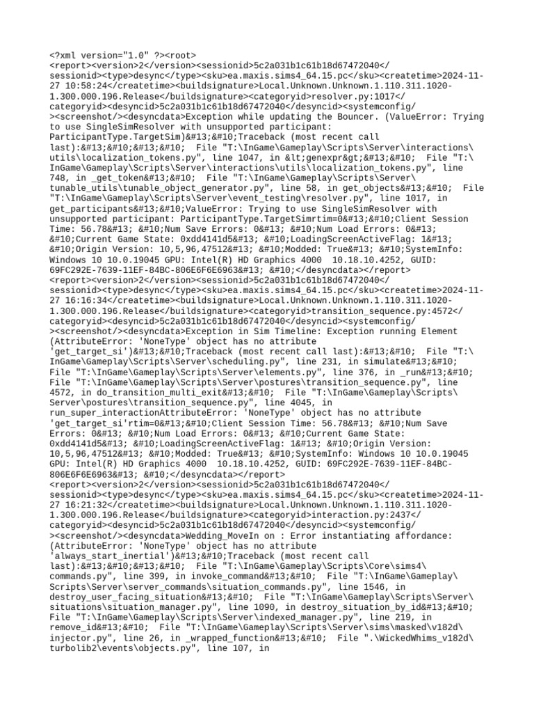 lastException_63868504573 | PDF | Server (Computing) | Graphics Processing Unit