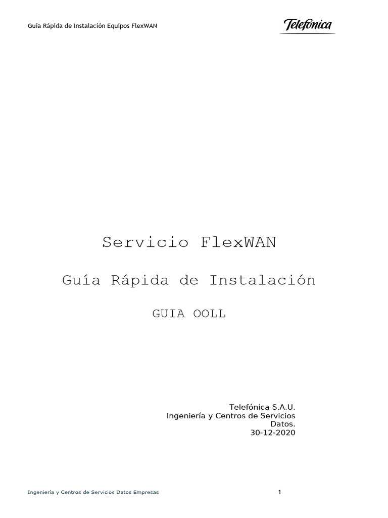 Guia Rápida Instalación FlexWAN v1.1 | PDF | Internet | Interfaz de ...