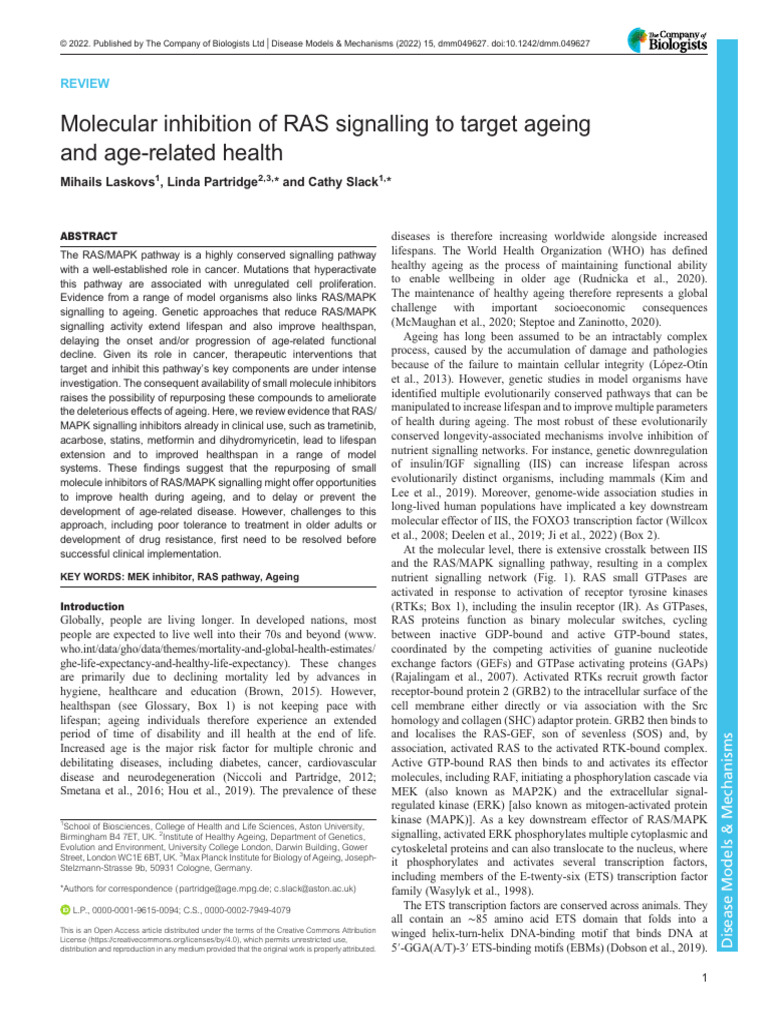 dmm049627 para Via RAS | PDF | Protein Kinase B | Kinase