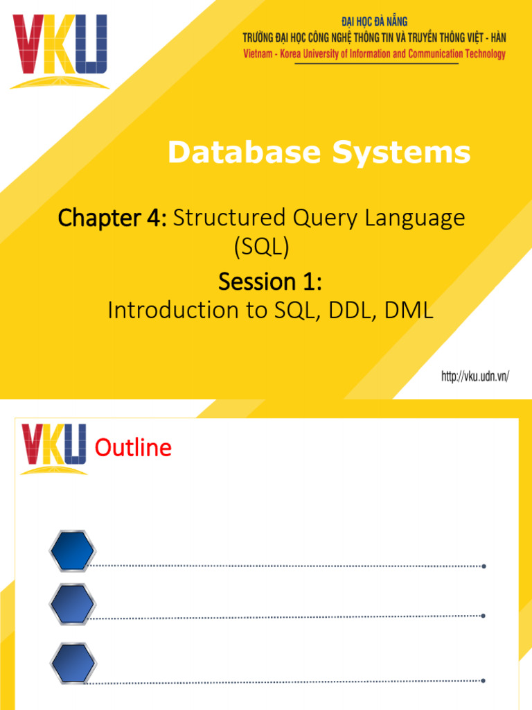 Chapter4_session1-Introduction to SQL, DDL, DML | PDF | Relational Database | Sql