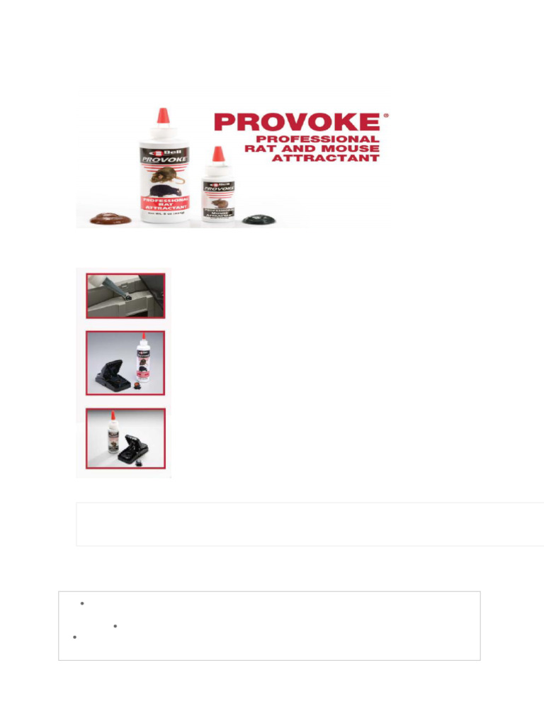 Atrayente Provoke para Ratones Eficaz | PDF
