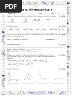 MATEMATIKA 4 Modele Testesh Sipas Periudhave | PDF
