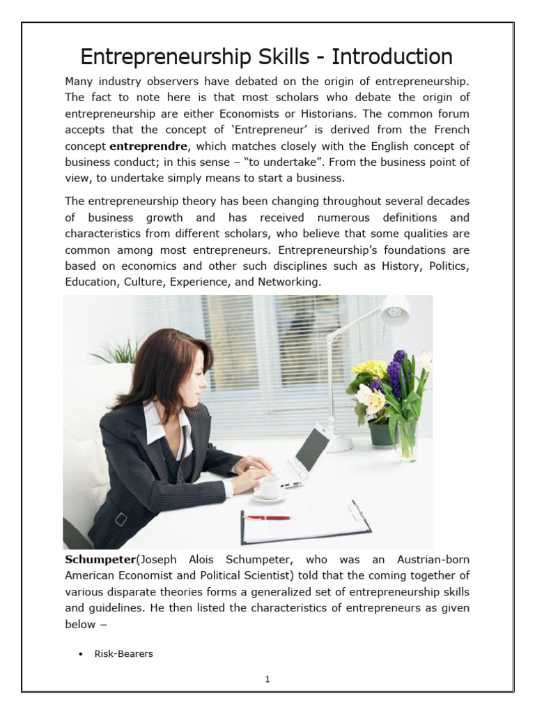 Entrepreneurship Skills | PDF | Entrepreneurship | Cognition