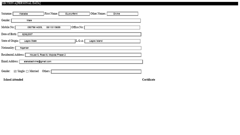 My Form - HTML | PDF