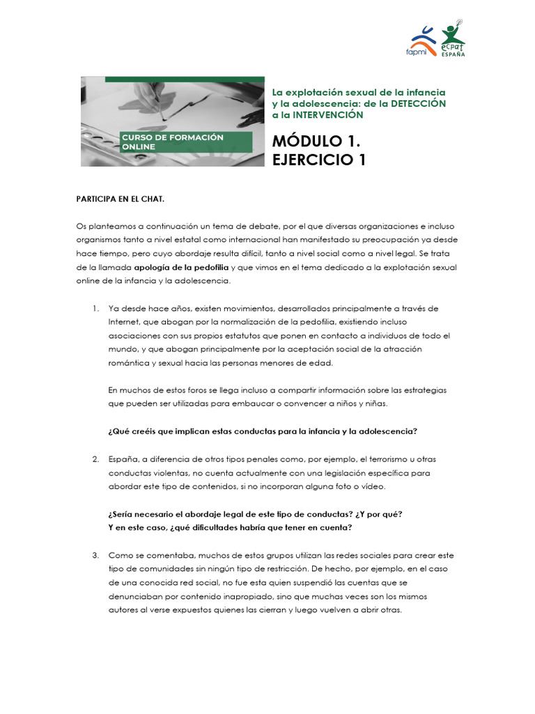 Modul 1 - Ejercicio 1 | PDF