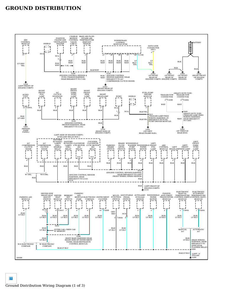 2004 Ford F150 Ground Wiring Diagram | PDF | Trailer (Vehicle) | Truck