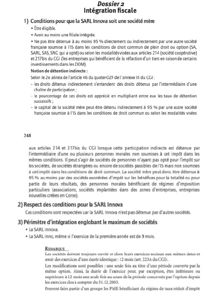 Cas 3 Corrigé | PDF