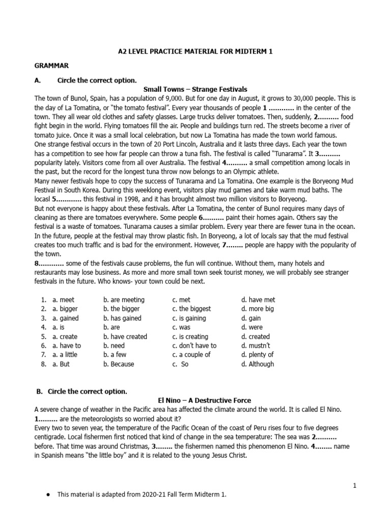 A2 Midterm Practice Material SC | PDF | Birdwatching | Birds