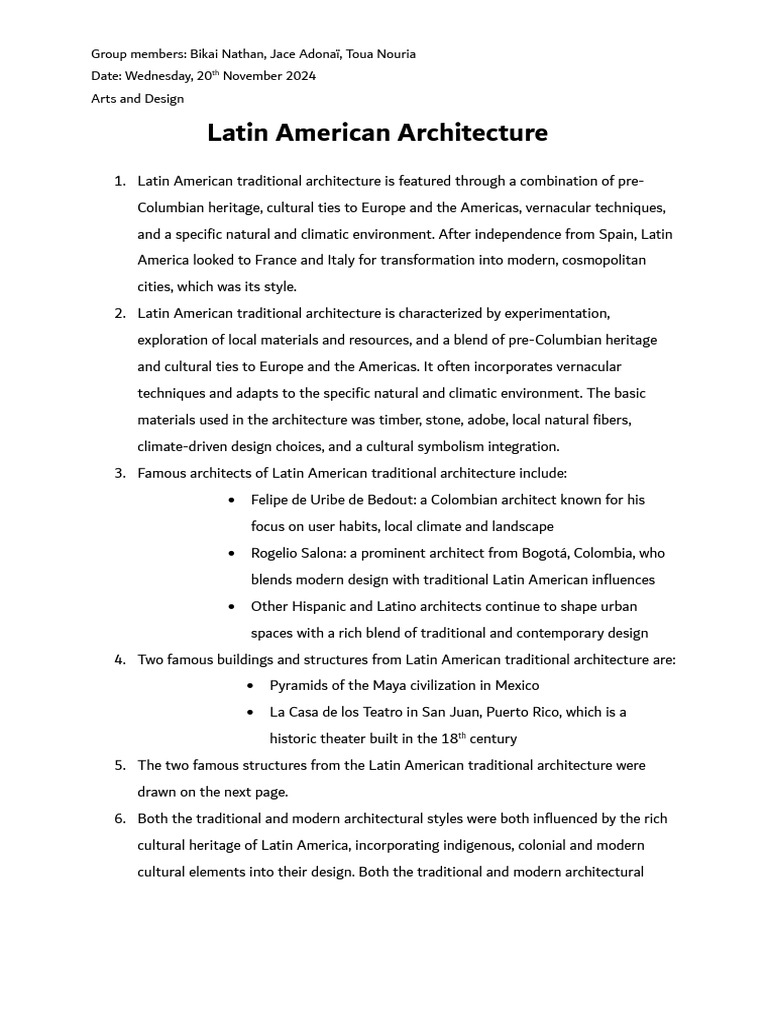 Latin American Architecture Overview | PDF | Latin America | The United ...