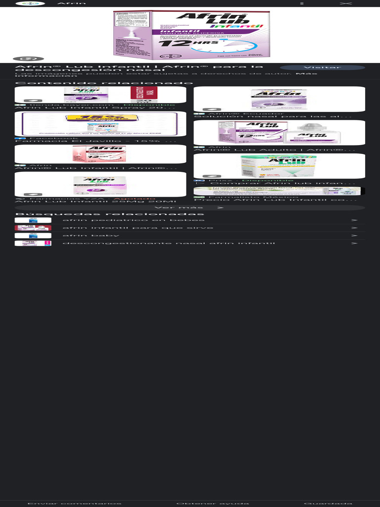 Afrin Infantil - Buscar Con Google | PDF