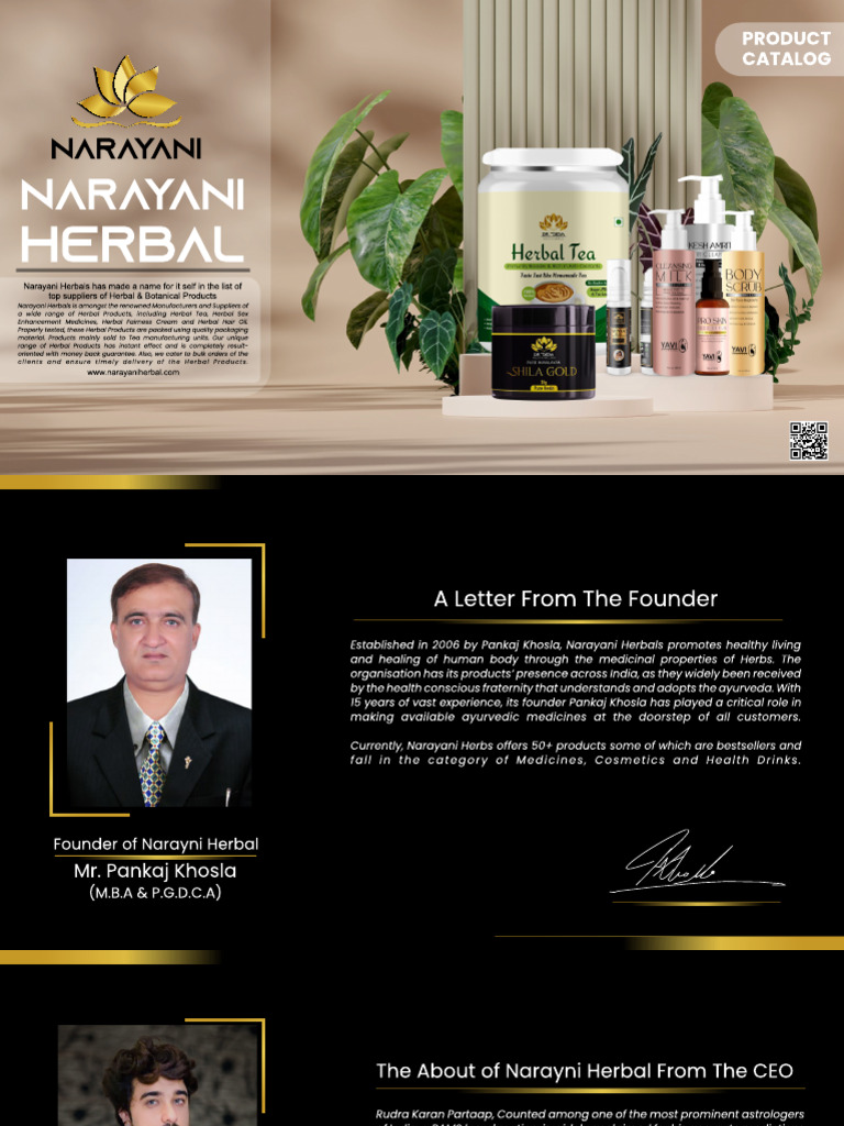 Narayani Herbal Product Catalog 1 | PDF