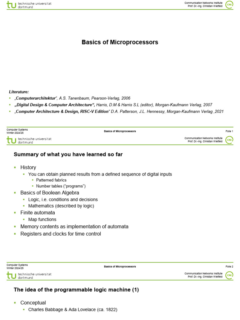 10 Basics Of Microprocessors 2024 Linked Pdf Central Processing Unit Pointer Computer