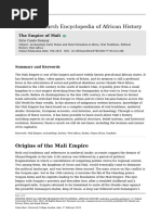 The Rise and Fall of The Mali Empire 1 PDF | PDF