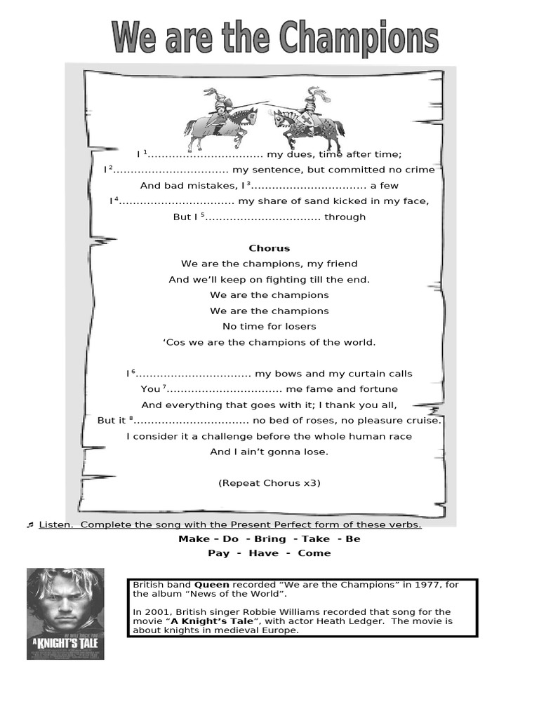 We Are The Champions | PDF