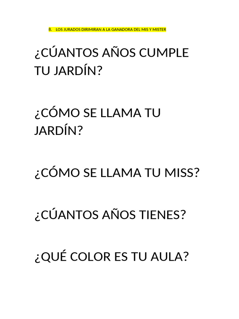 Preguntas Del Reinado | PDF