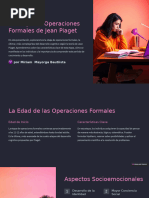 La Etapa de Las Operaciones Formales en La Teoría de Jean Piaget | PDF ...