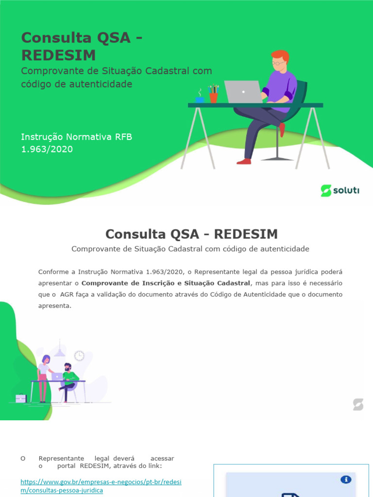 1 - Consulta QSA redeSim - Passo a Passo Atualizado | PDF