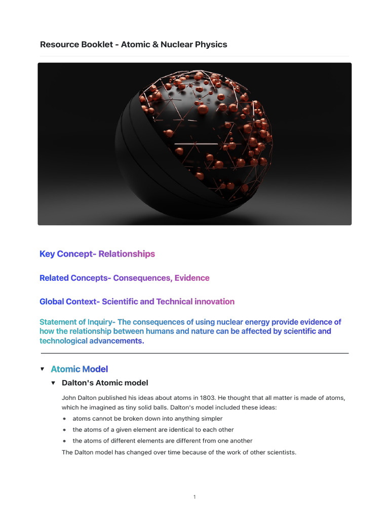 RCB resource booklet | PDF | Atomic Nucleus | Nuclear Physics