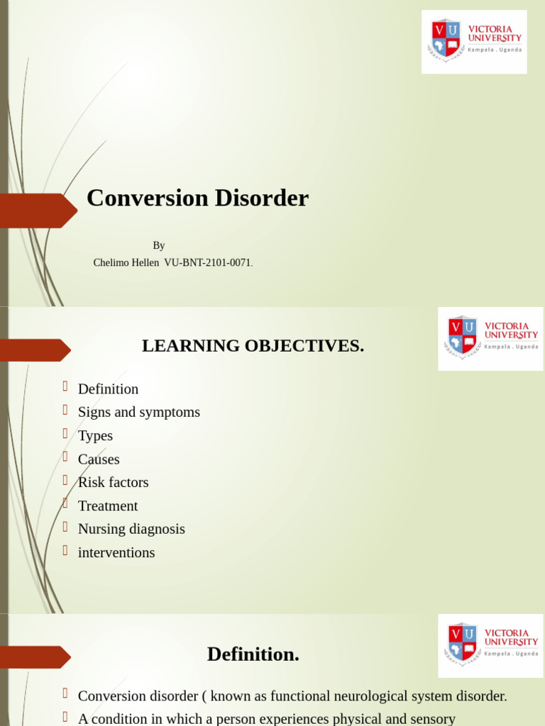 Conversion Disorder | PDF | Mental Disorder | Autism Spectrum