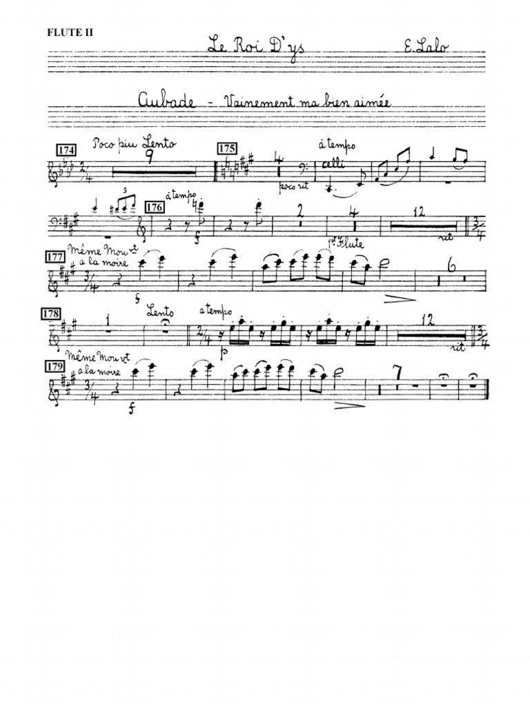003 Lalo-Roi-Vainement- Flute- II | PDF